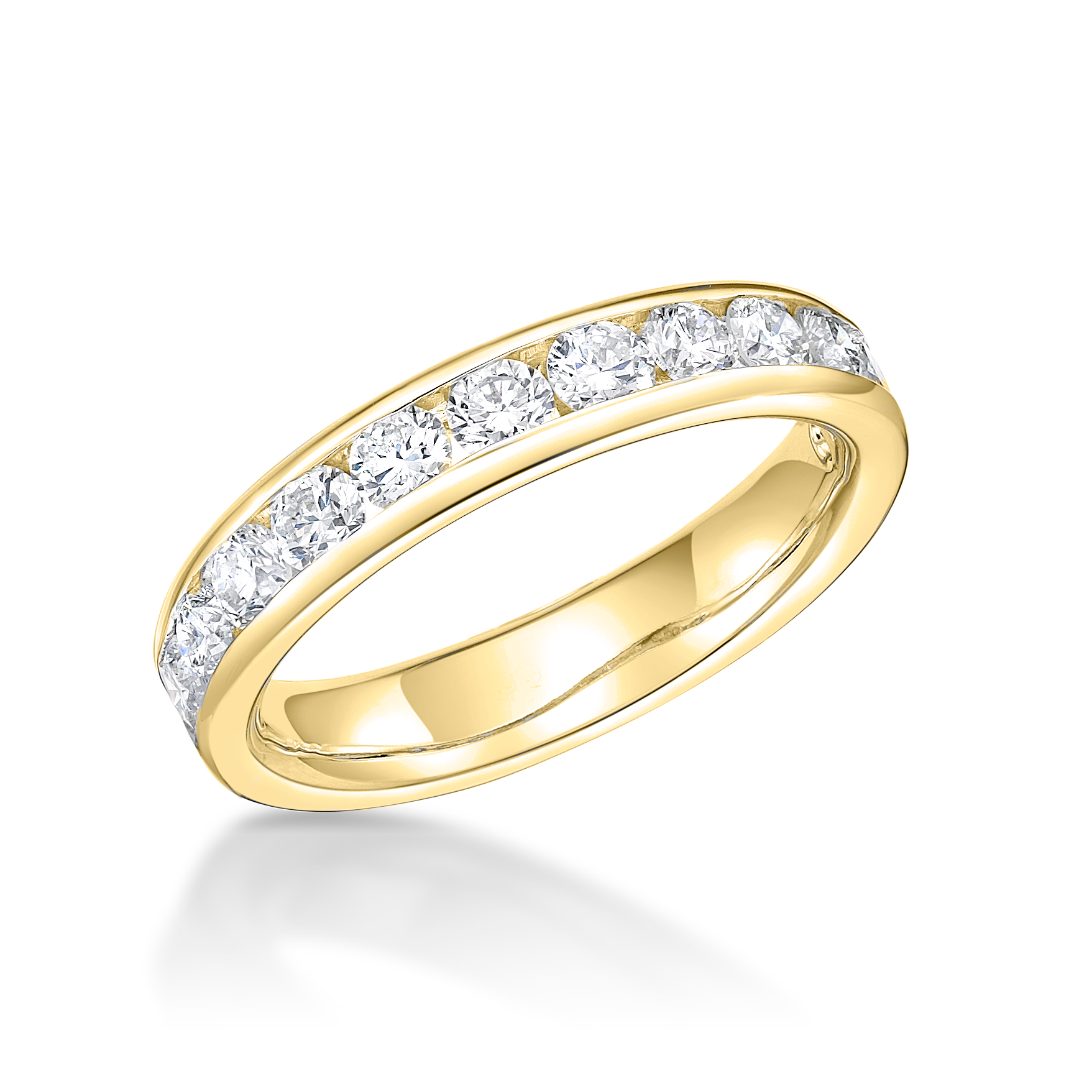 Channel wedding rings from our Eternity Rings (CSC 390A) - DHJ Antwerp